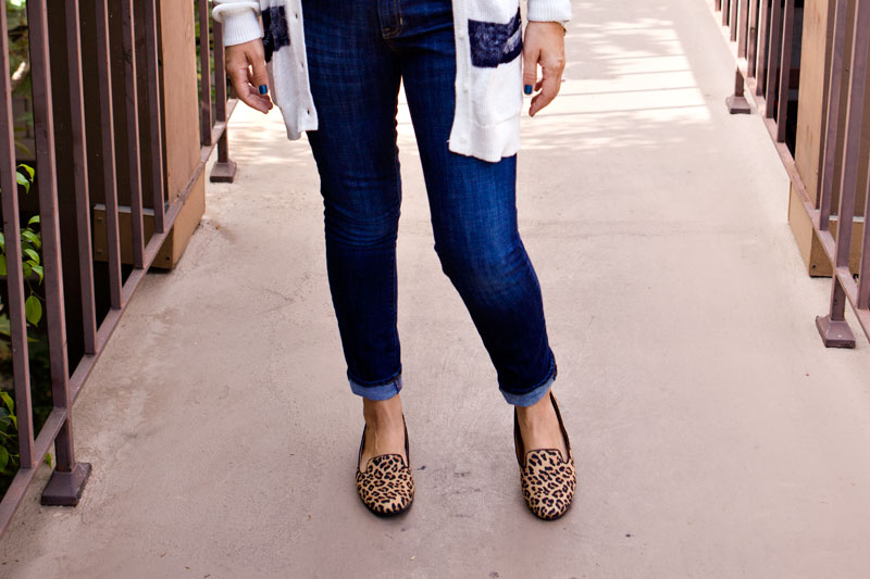 Stripey Sweater + Leopard Shoes - THIS MOM'S GONNA SNAP!